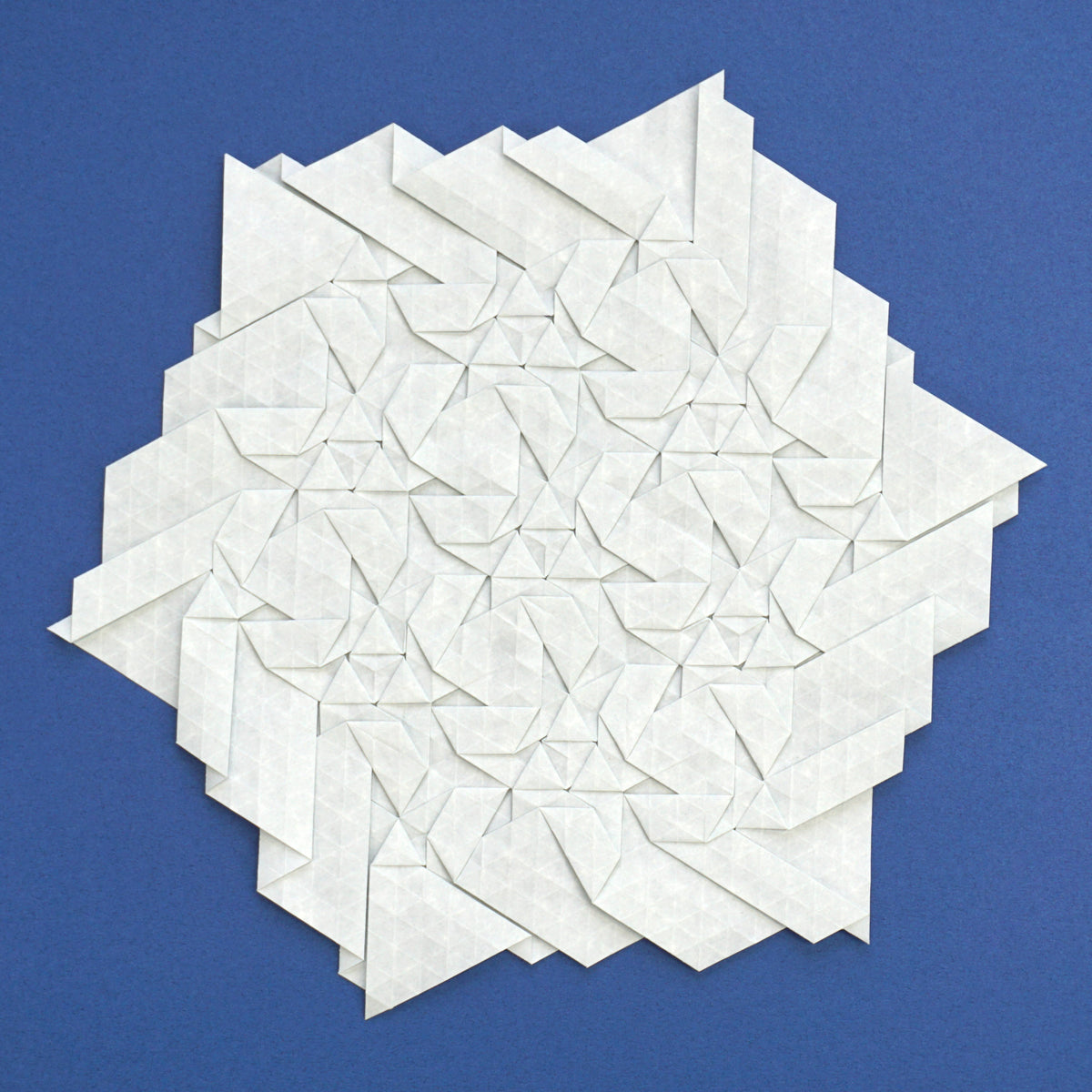 Dancing Pyramids Crease Pattern – Gathering Folds