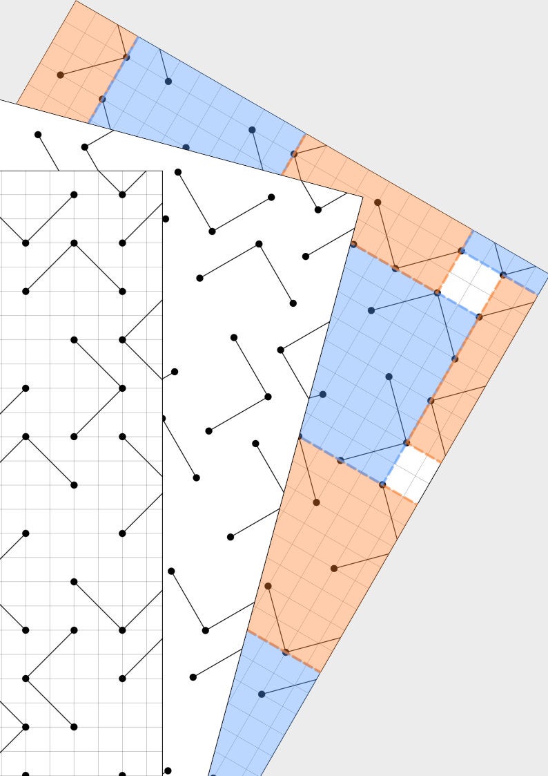 Dense Arrow Rings smocking pattern – Gathering Folds